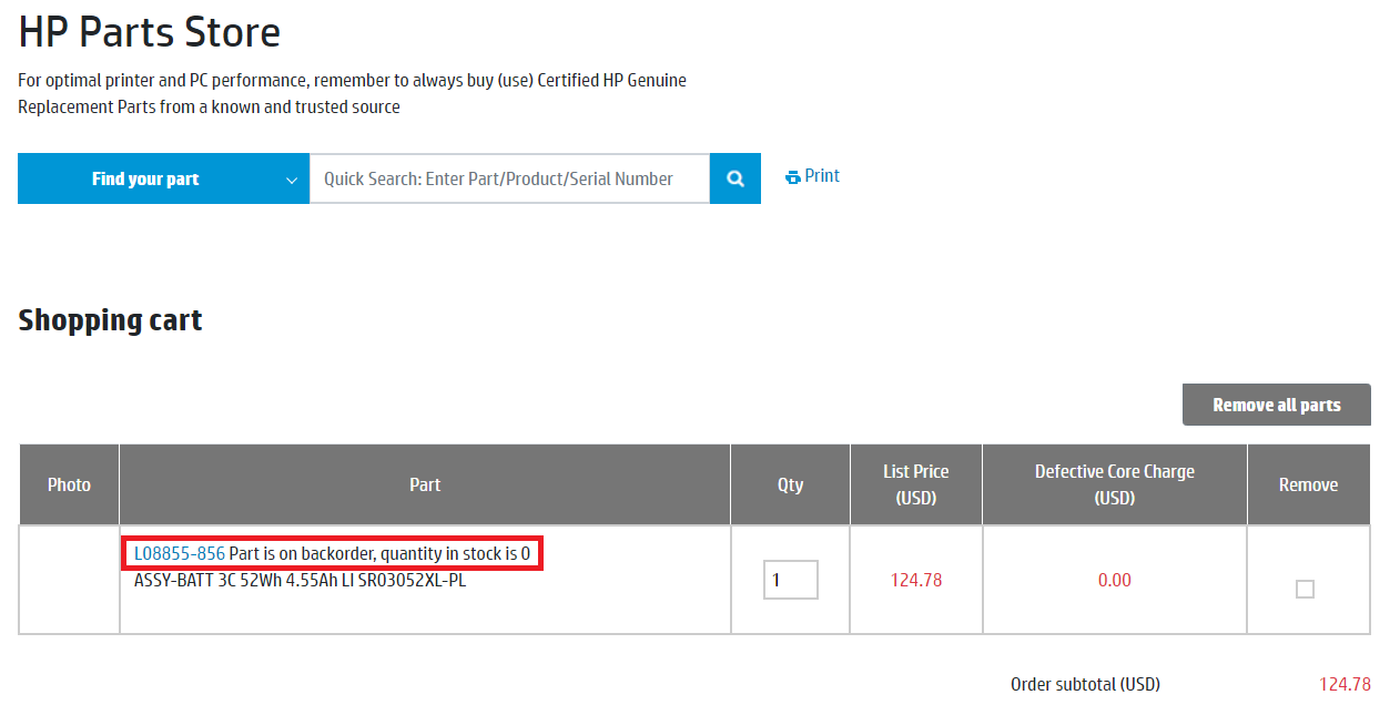 Solved: 3-cell, 52.5 Wh Li-ion polymer battery - HP Support Community ...