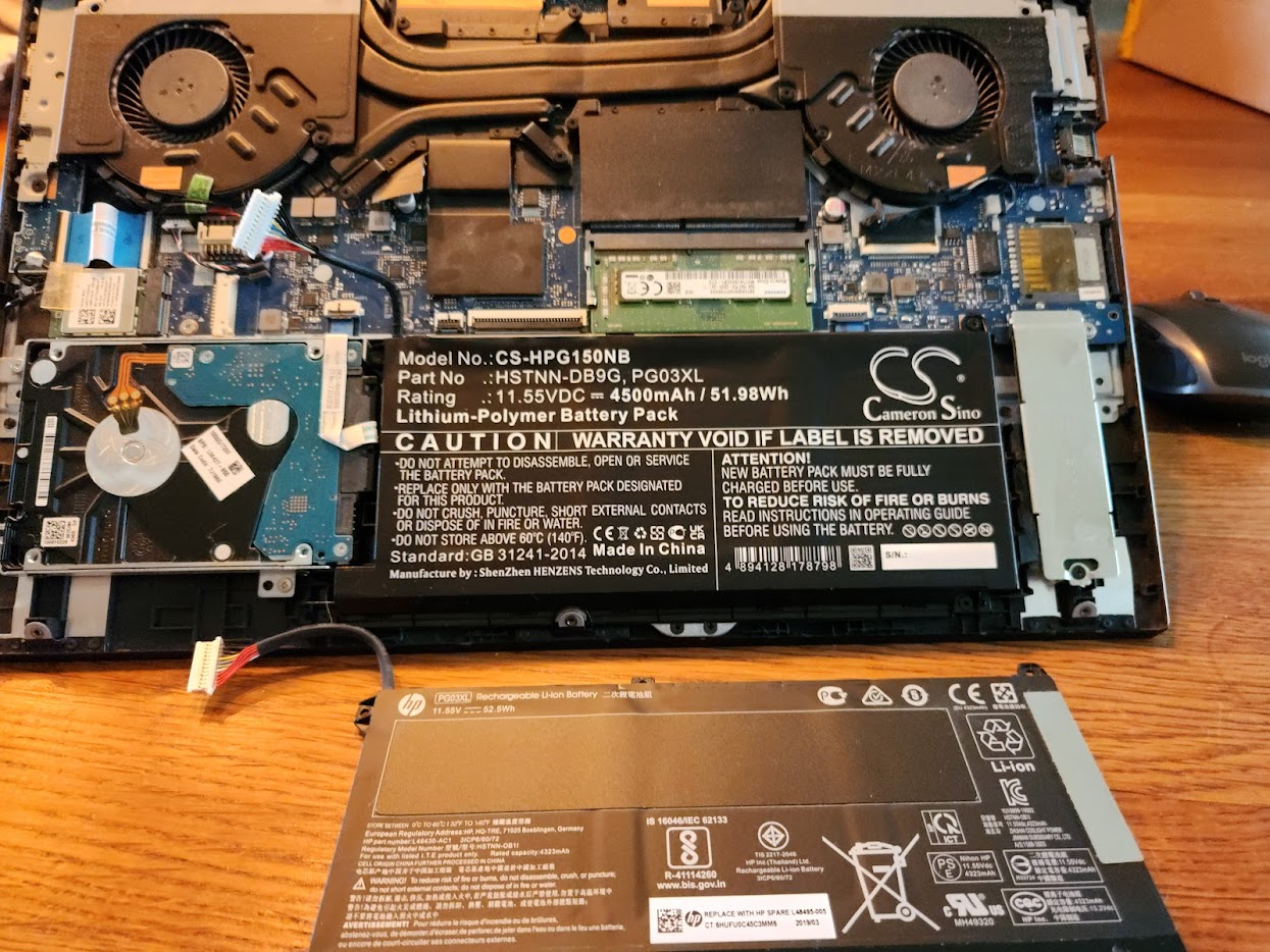 No battery present after replacing it. - HP Support Community - 8846729