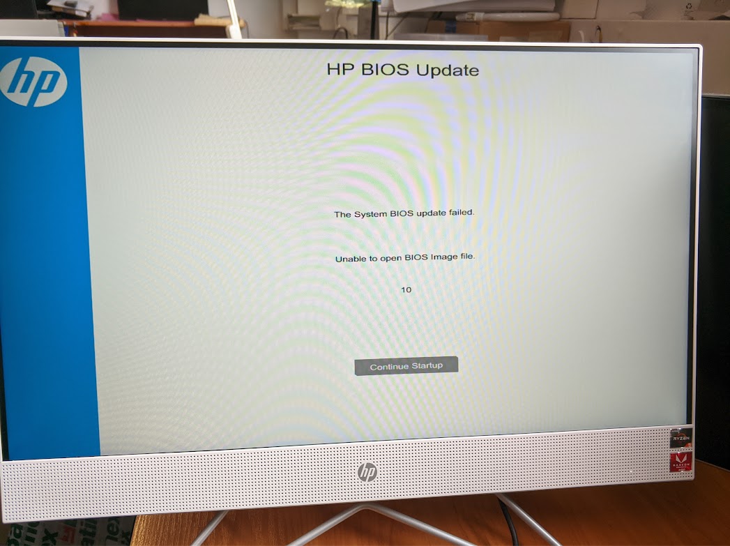 Problem after BIOS update. Can't boot system - HP Support Community ...