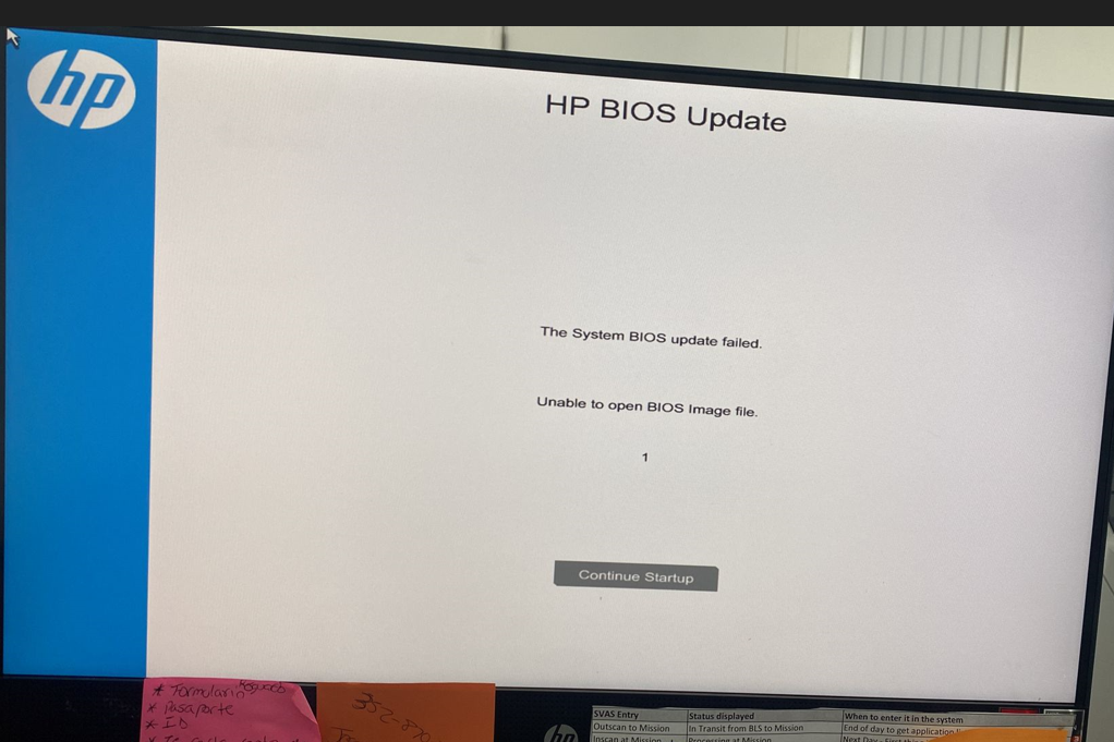 HP BIOS Update issue, unable to open BIOS image file - HP Support ...
