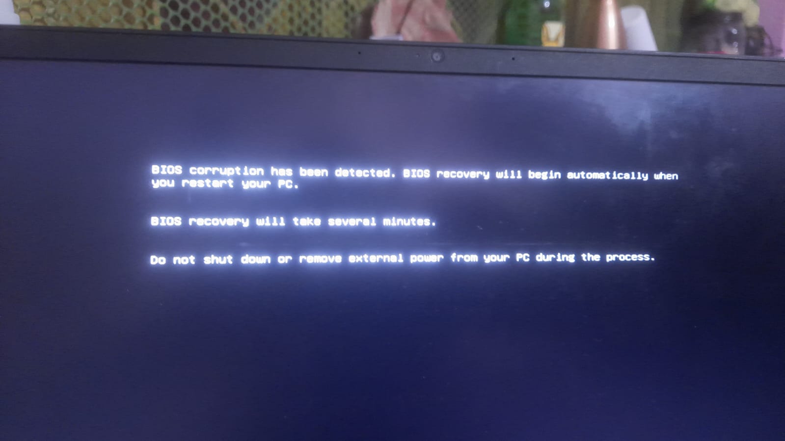 BIOS recovery failed in a loop - HP Support Community - 8857194