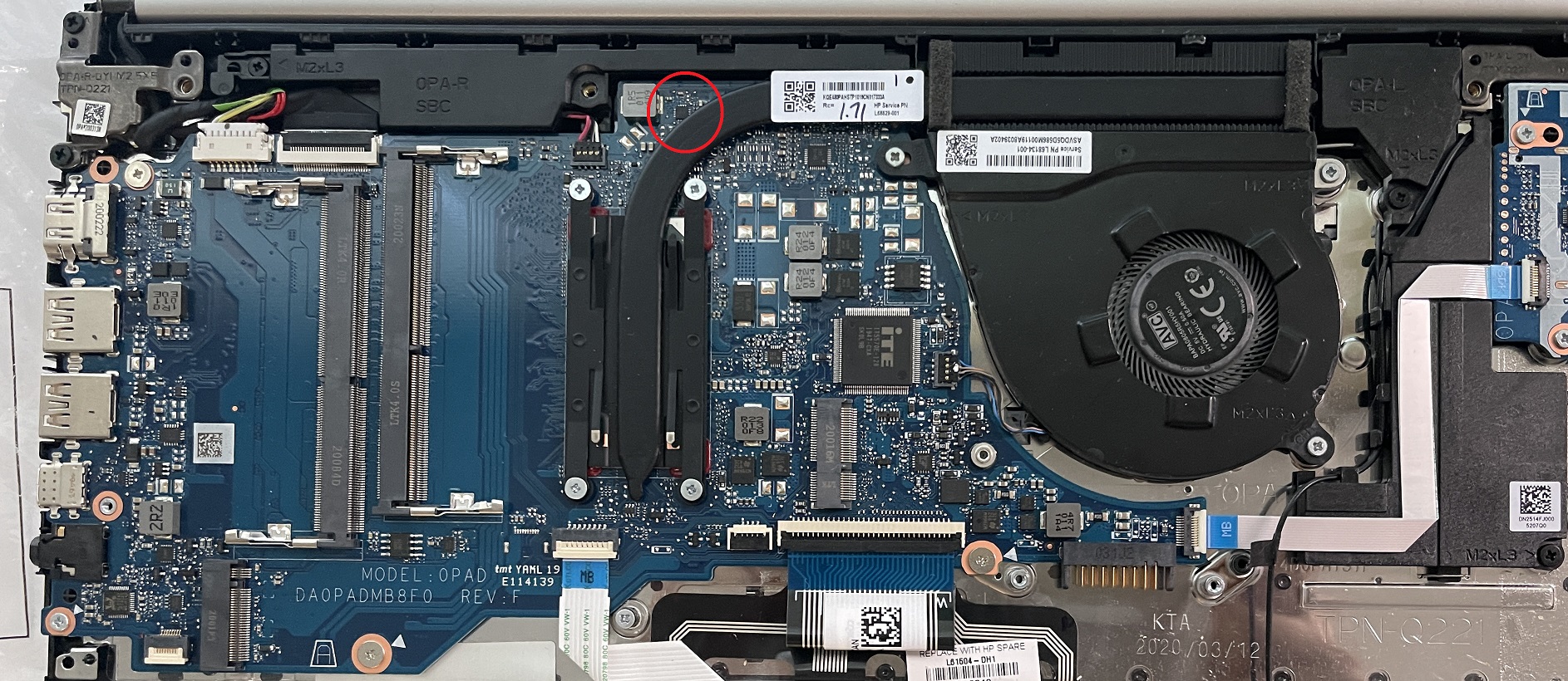 I would like to know the parts information for my laptop mot... - HP ...