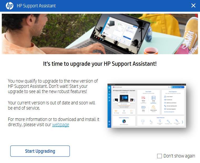 Error Upgrading Hp Support Assistant Hp Support Community 8859482 