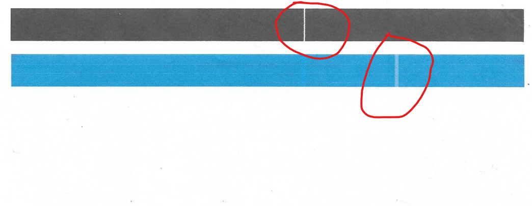 HP deskjet print has vertical white lines - HP Support Community - 8863716