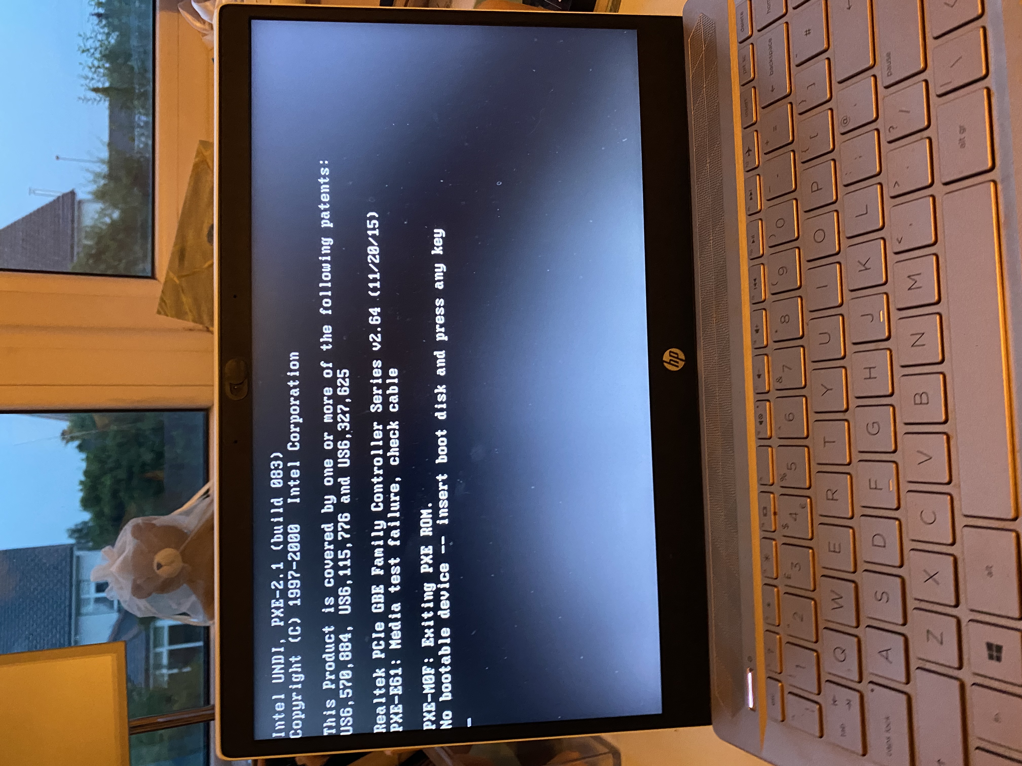 Boot device not found - HP Support Community - 8863991