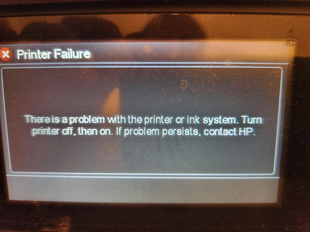printer stop working - HP Support Community - 8864405