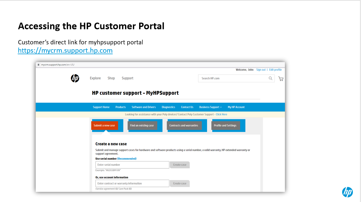 How to get to Poly/HP support for Real Connect - HP Support Community ...