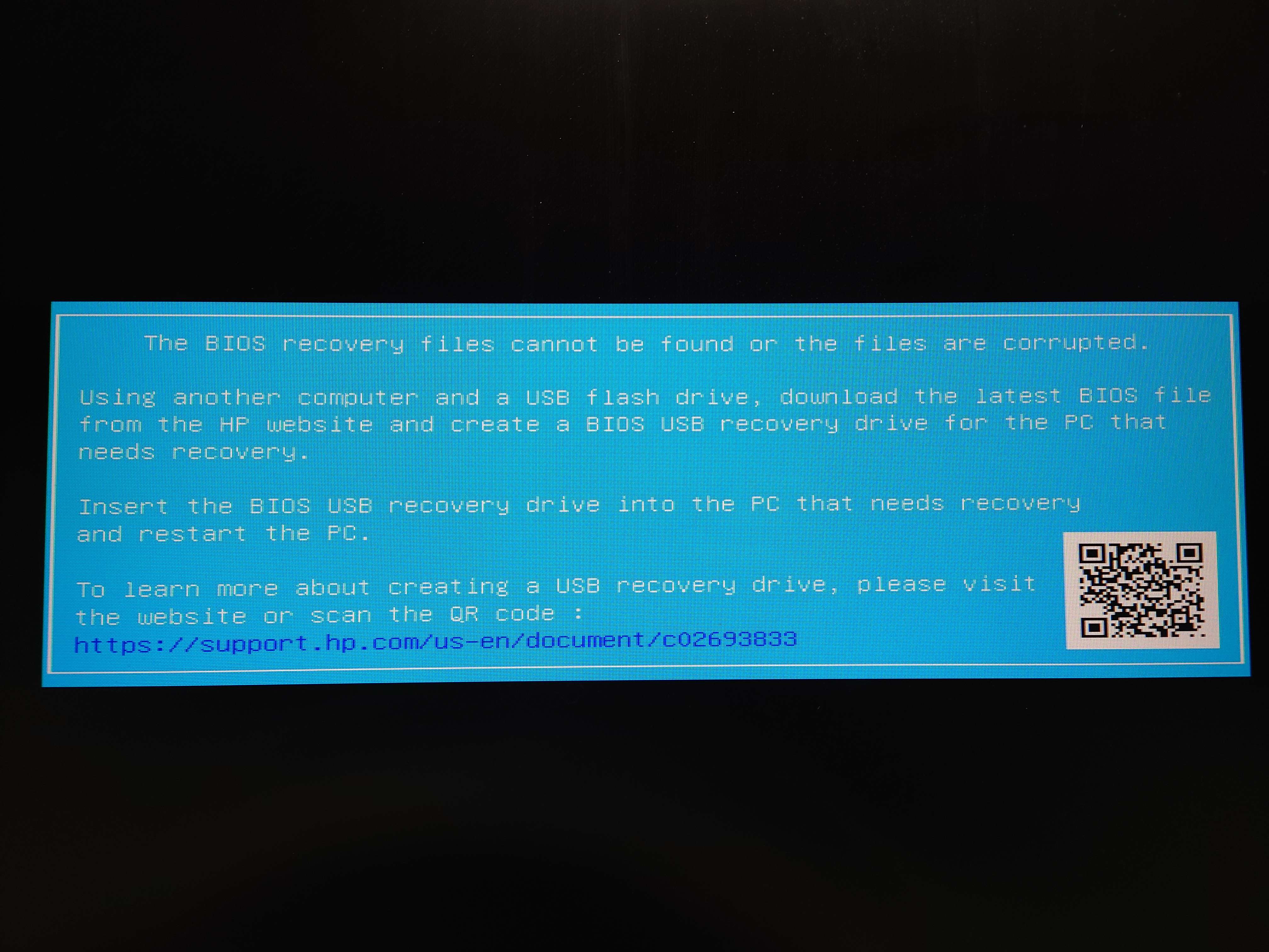 ENVY Desktop TE01-2250xt Missing or Corrupted BIOS - HP Support ...