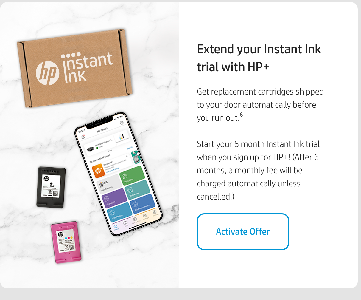 Solved: Issue with 6 month free ink offer - HP Support Community - 8869992