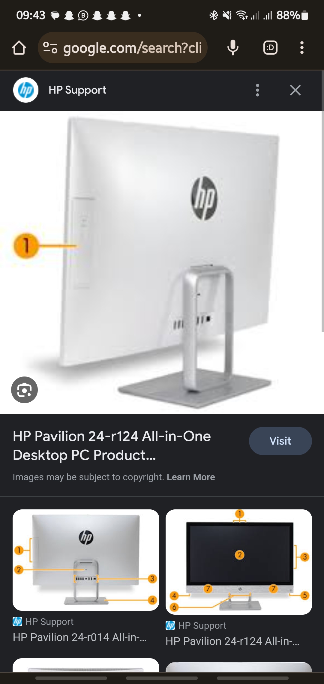 Broken stand - HP Support Community - 8871487