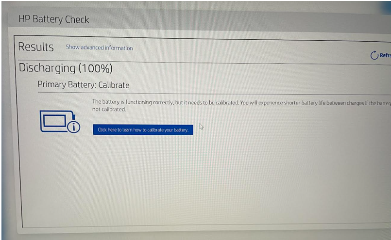Can't calibration battery - HP Support Community - 8870280