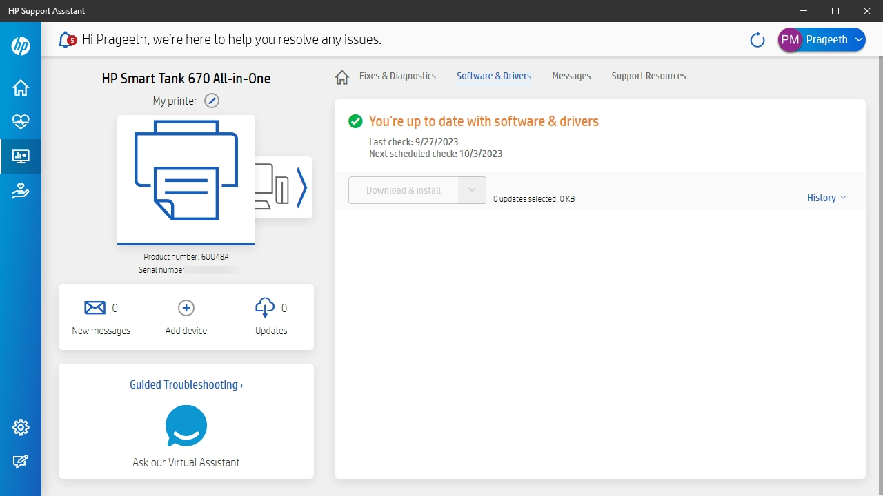 4R shows 10mm white space when printing a borderless photo - HP Support ...