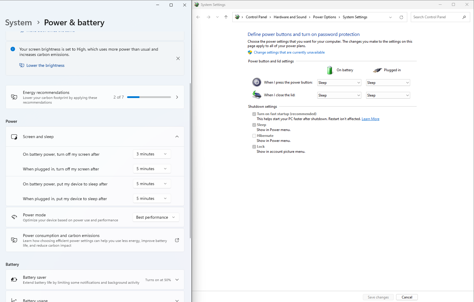 Conflicting Power Settings for Sleep - HP Support Community - 8877691