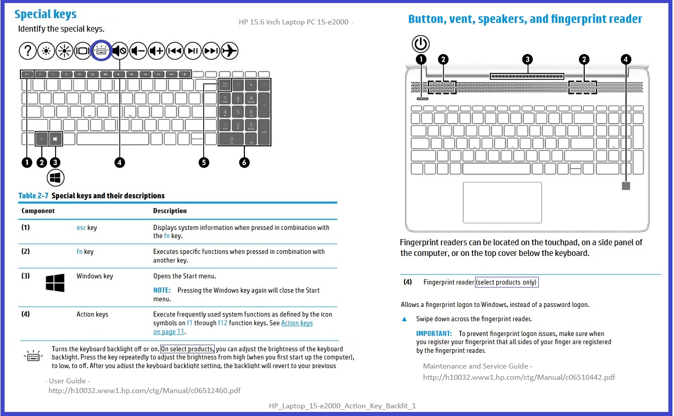 does my laptop have a keyboard light? - HP Support Community - 8926311