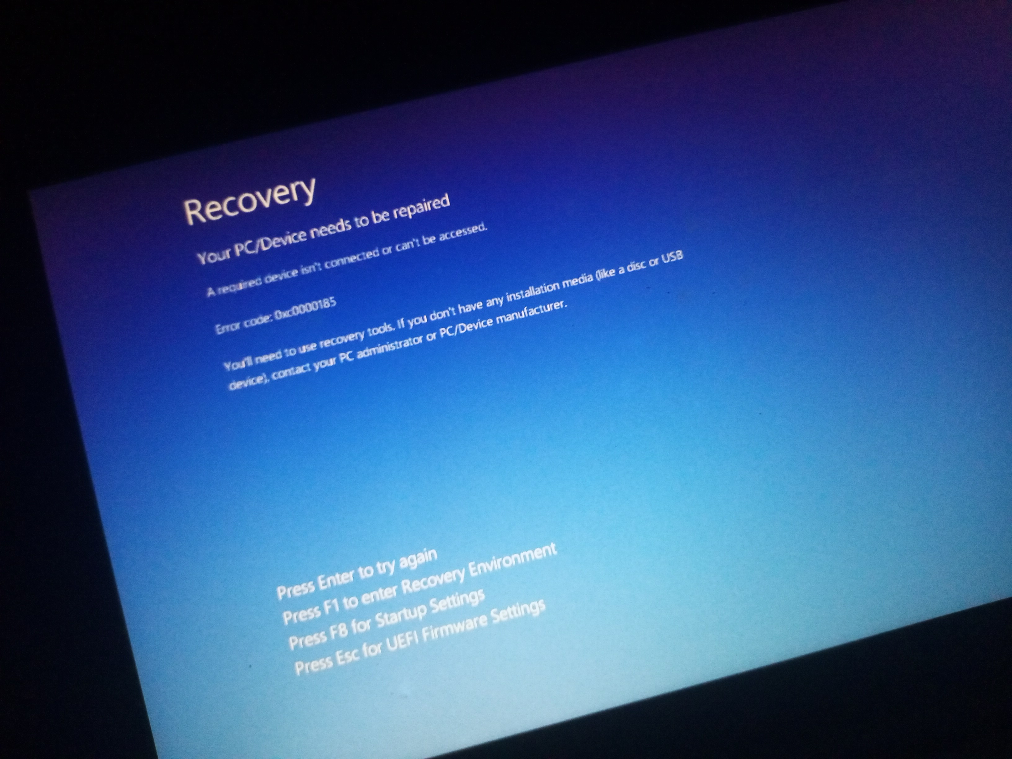 IM GETTING THIS ERROR WHENEVER I TURN ON MY LAPTOP - HP Support ...
