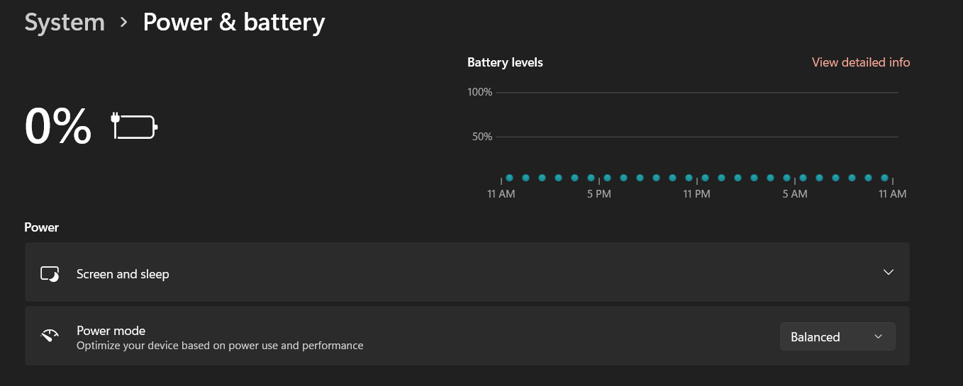 charger light stays on white and shows 0% but is plugged in ... - HP ...