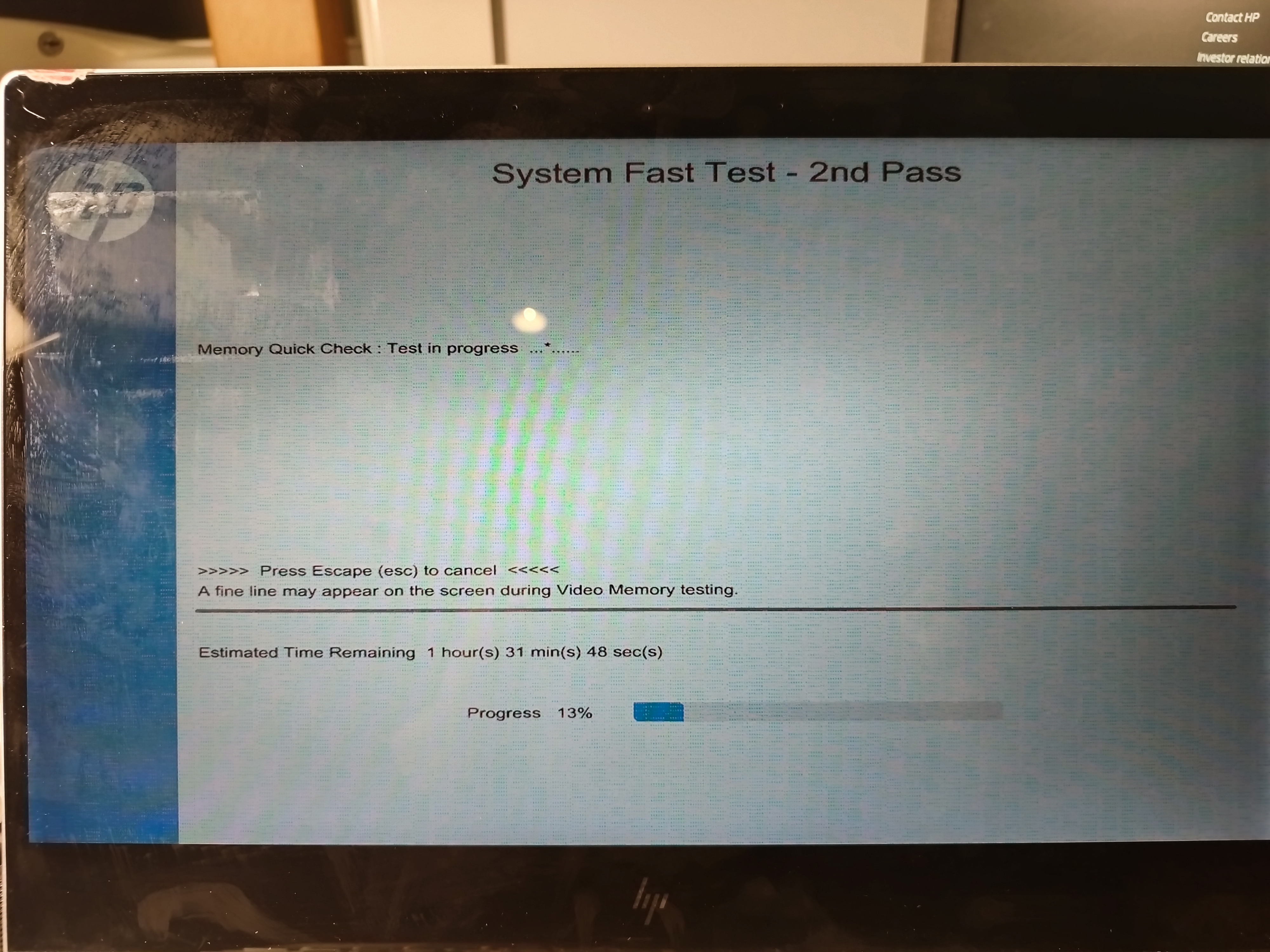 Glitching black bars across screen - HP Support Community - 8885006