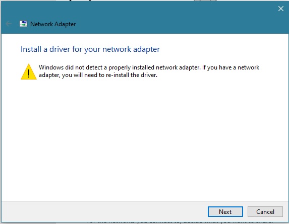Network Adapter Not Installed - HP Support Community - 8884612