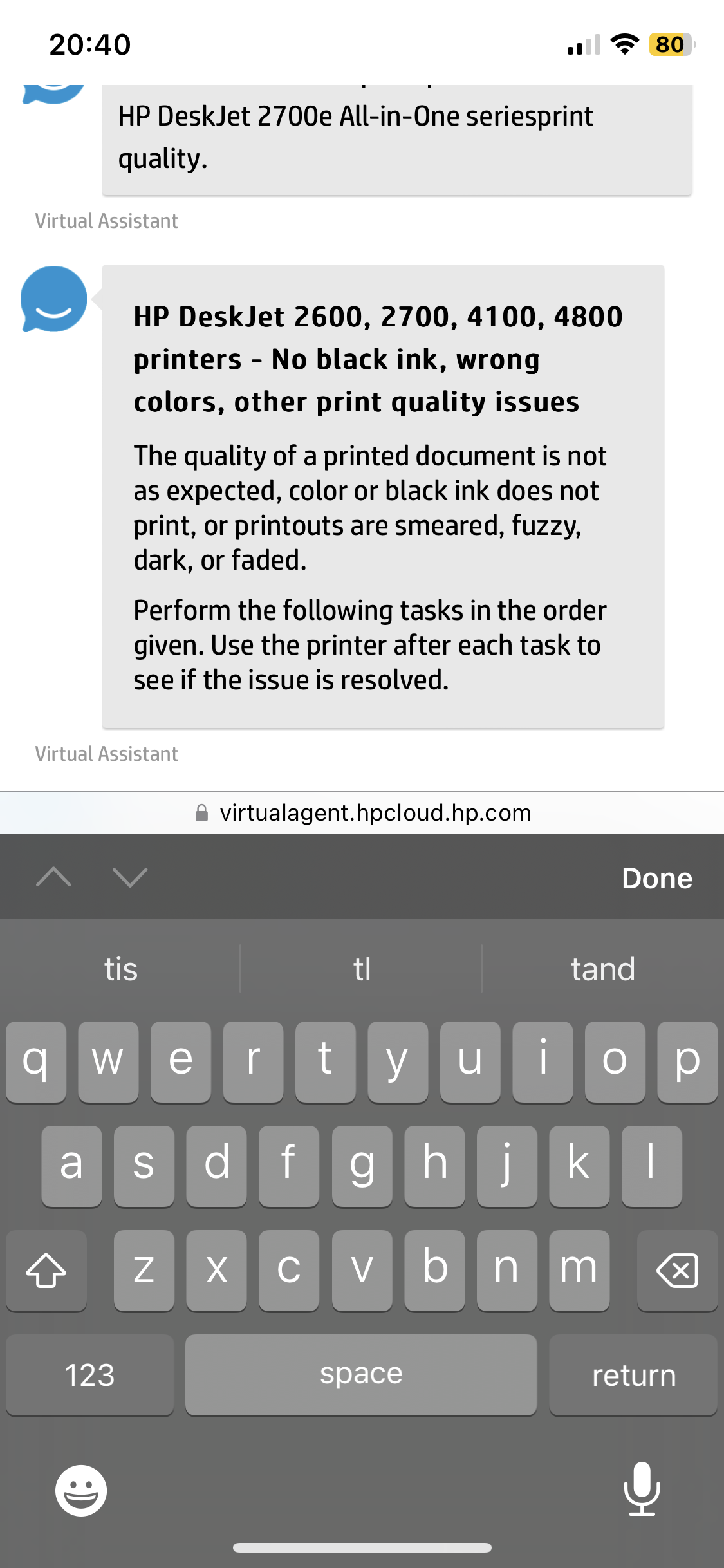 faded ink - HP Support Community - 8894840