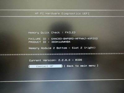 Memory test - HP Support Community - 8900453