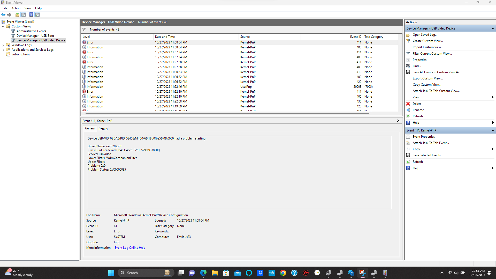 Webcam Not working win11 HP envy cg0013dx - Windows installe... - HP ...