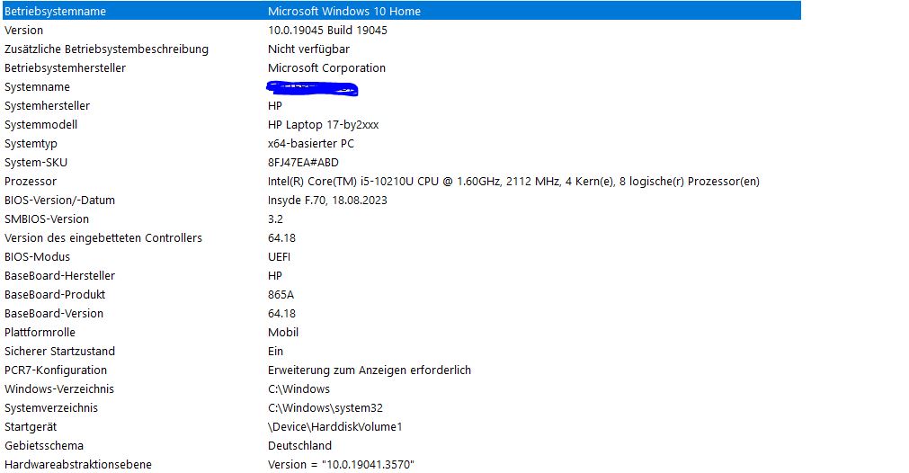 CMOS Fehler 502 - HP Support Community - 8901895