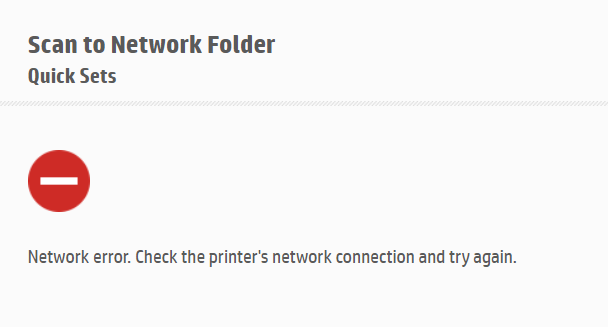 MFP M479fdn scan to folder error - HP Support Community - 8903451