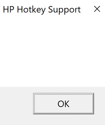 HP Hotkey support window pops up everytime I now use the hot... - HP ...