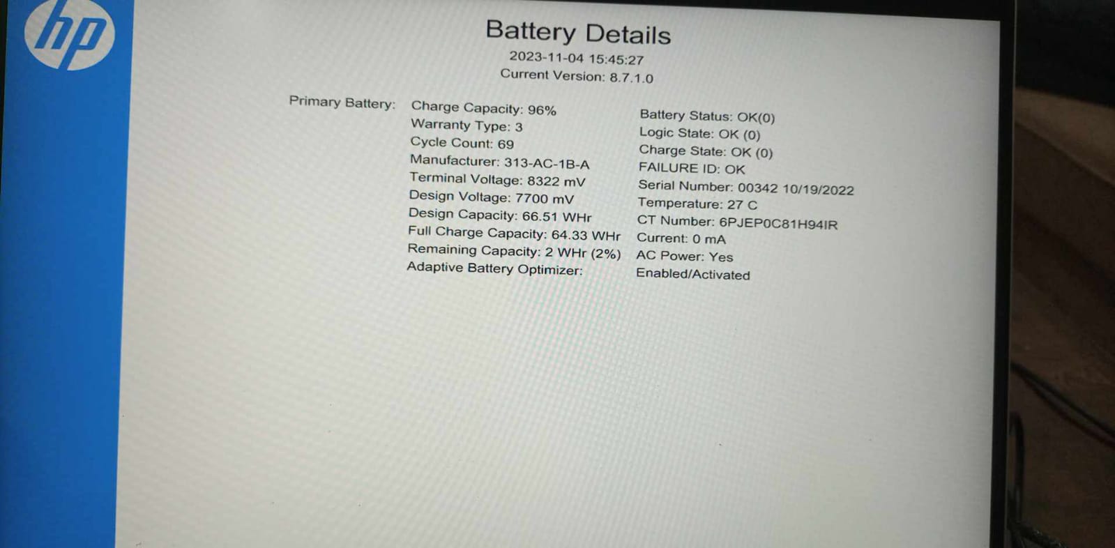 Battery Issue - HP Support Community - 8906764