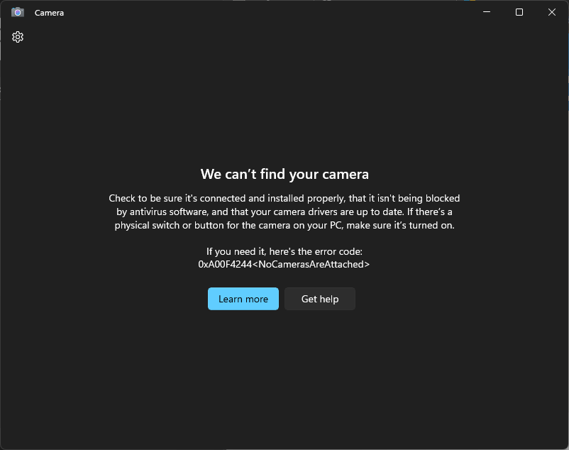 I'm unable to access my camera - HP Support Community - 8907073