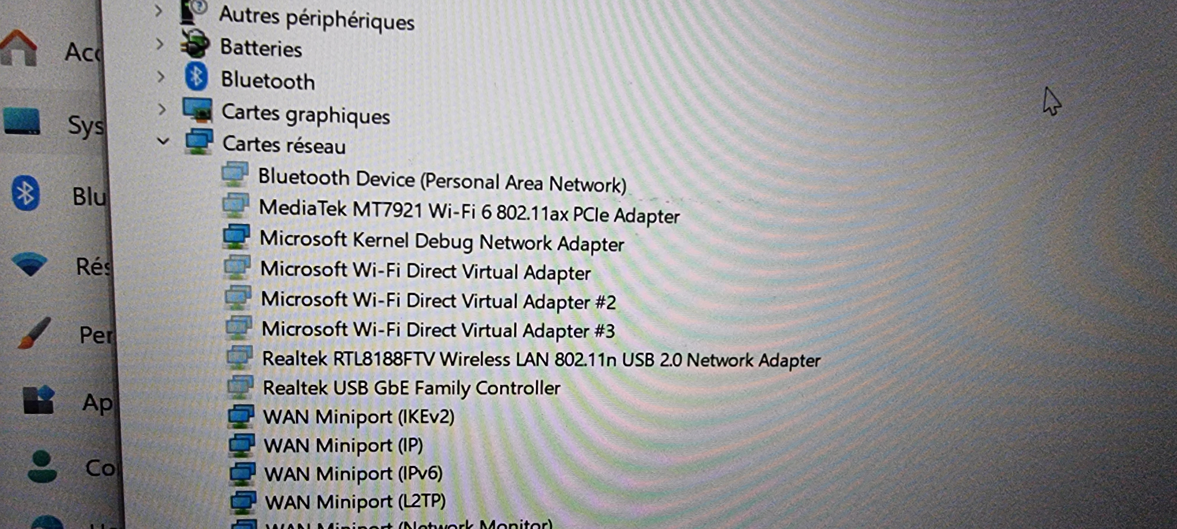 Conflit mediatek MT 7921 - HP Support Community - 8908126