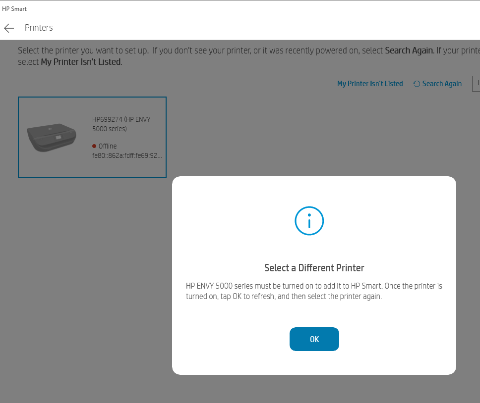 HP Envy 5000 series wont print. Does HP make a single produc... - HP ...