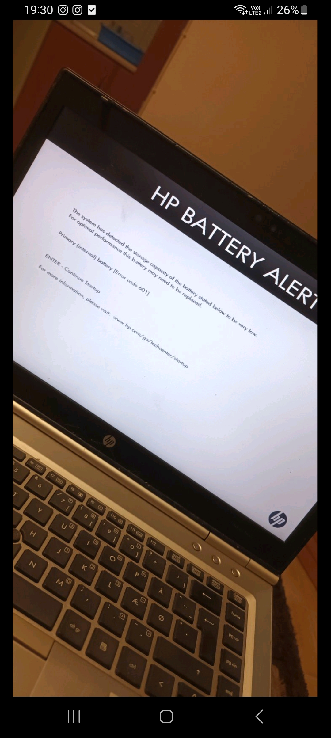 battery issue - HP Support Community - 8930850