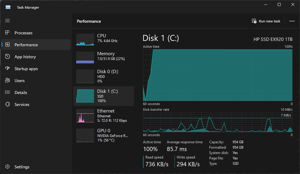 HP SSD EX920 1TB 100% constant usage. Need replacement - HP Support ...