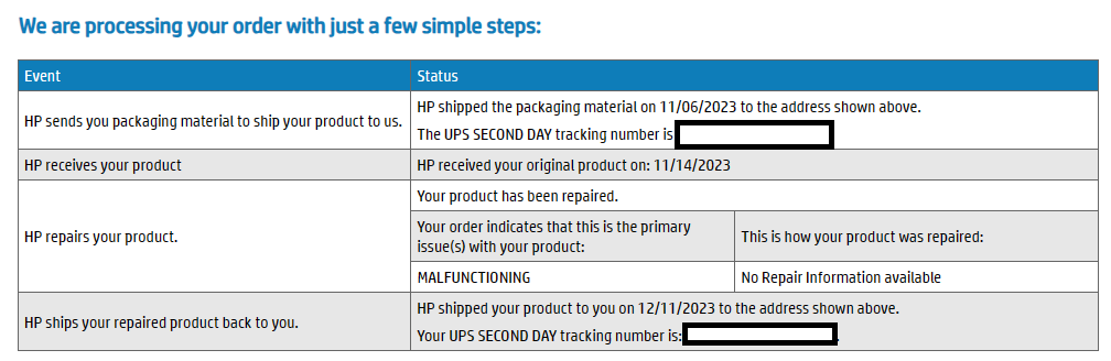 How long will HP take to repair my laptop - HP Support Community - 8933976