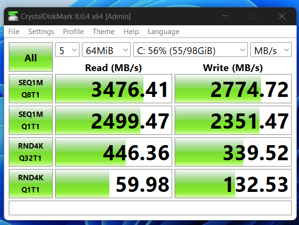 pcie gen4x4 ssd not giving full speed - HP Support Community - 8940918