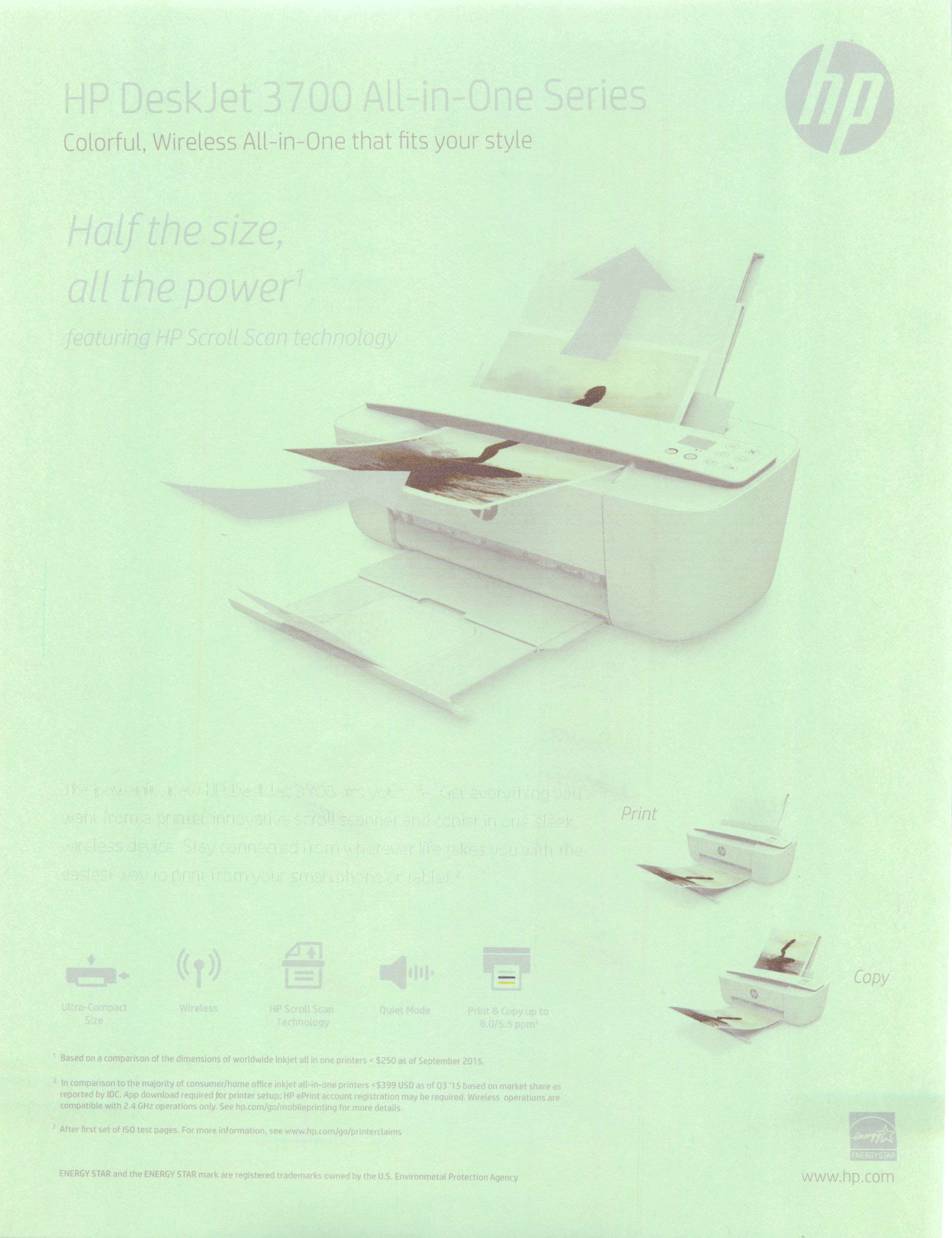 Deskjet 3755 Installation and Print - HP Support Community - 8940998