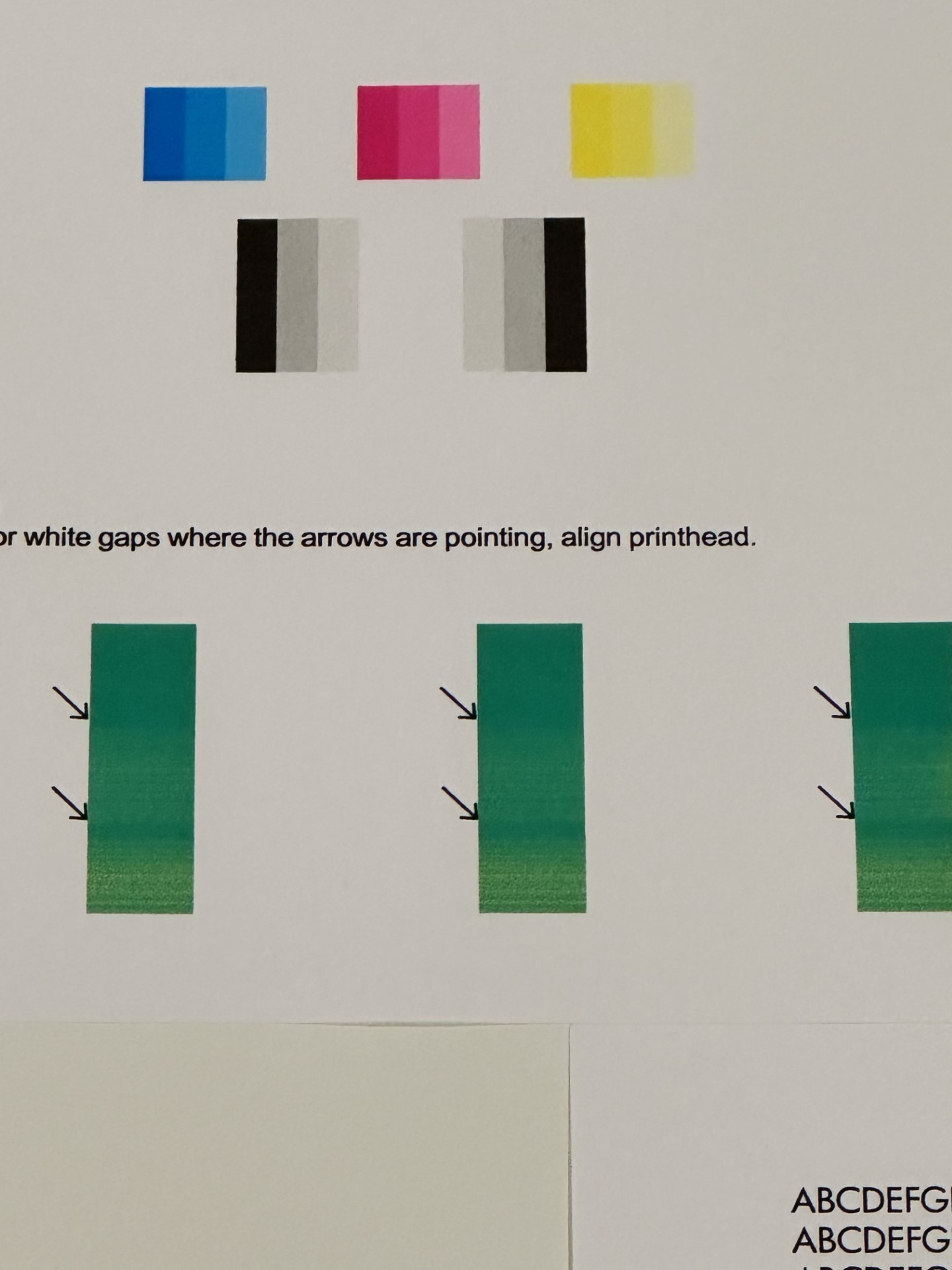 Green and magenta colors printing streaks after trouble shoo... - HP ...