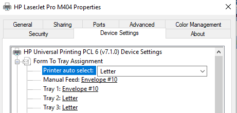 HP LaserJet M404 printing from manual feed envelopes when le... - HP ...