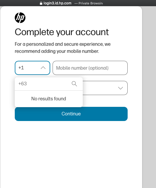 Account Creation Issue - HP Support Community - 8947283