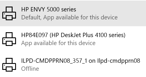 HP Envy 5070 only prints from HP Smart App - HP Support Community - 8949189