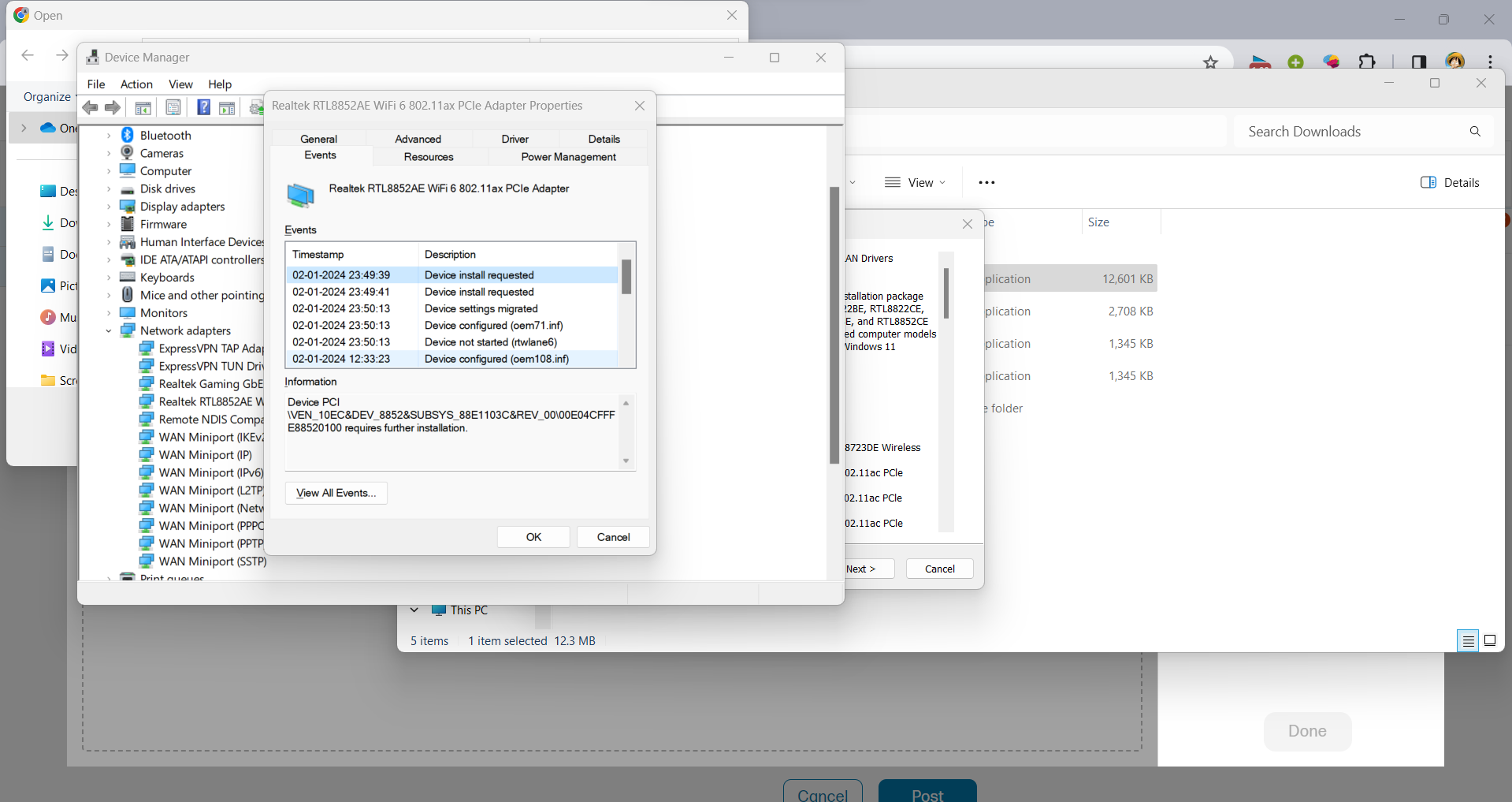 Wifi connectivity issues with with RTL8852AE WiFI 6 802.11ax... - HP ...