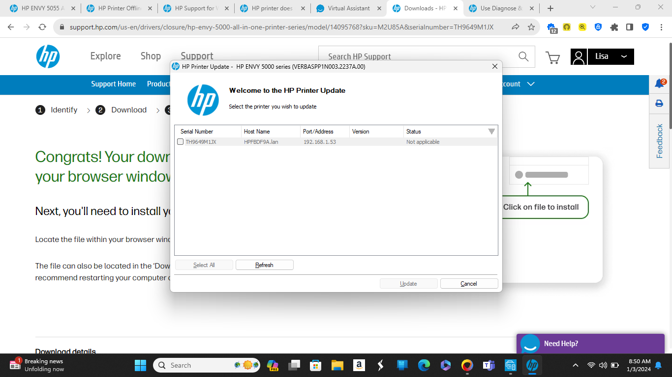 I upgraded to windows 11 and now I can not get my printer to... - HP ...