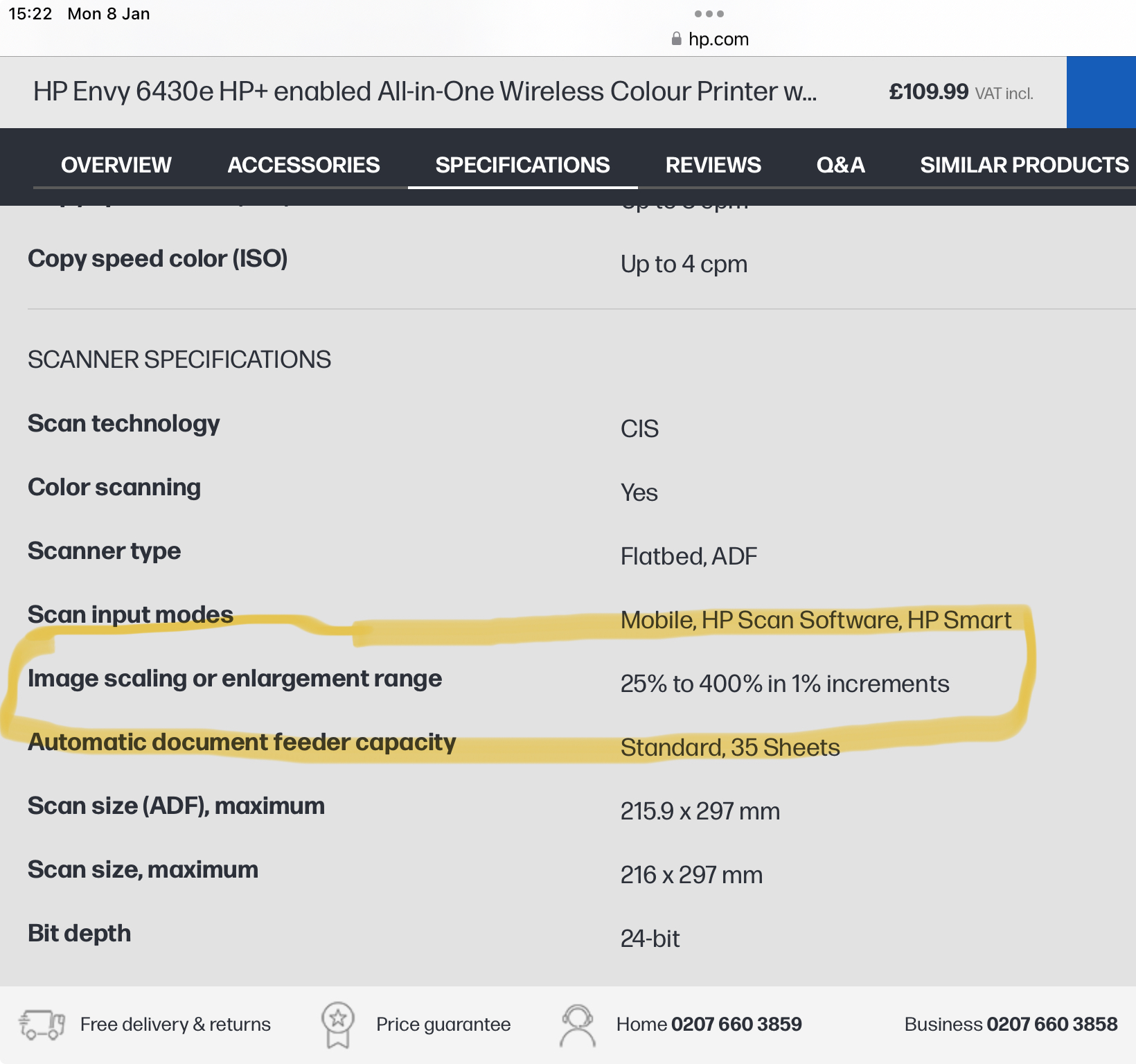 Enlarging a copy on 6430 - HP Support Community - 8959932