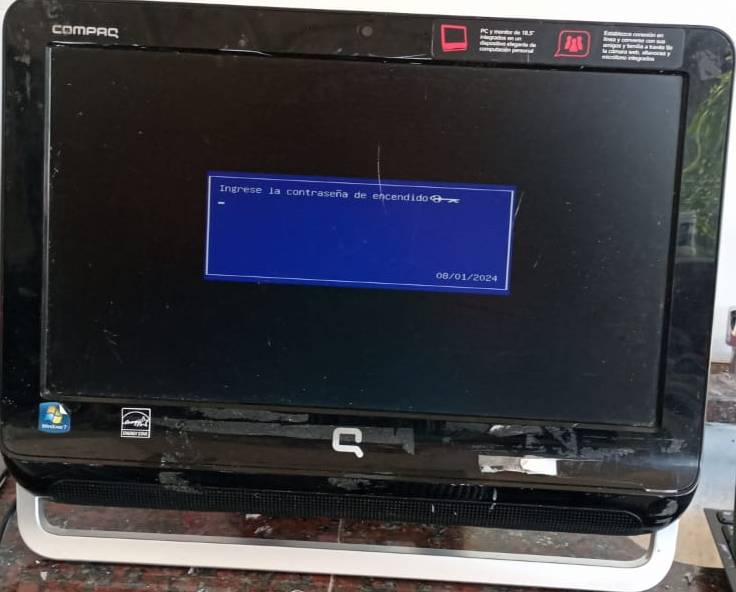 BIOS/Admin password for Compaq Presario CQ1 AiO PC - HP Support ...