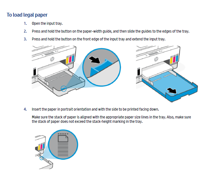 adjust paper length - HP Support Community - 8962528