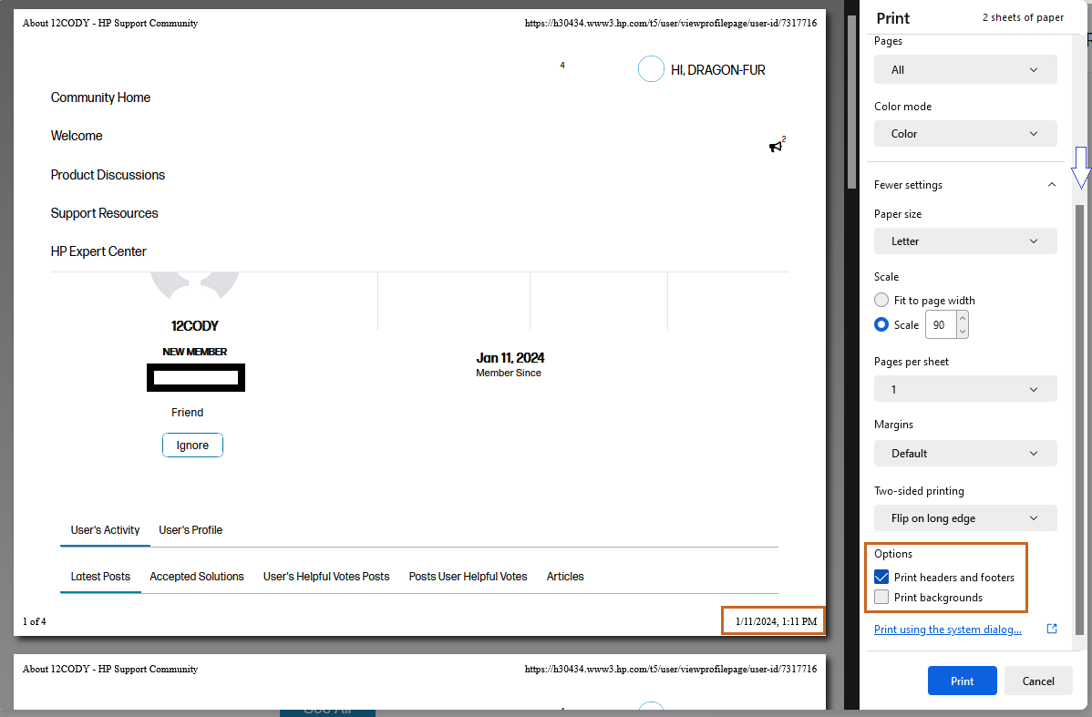 TIME STAME & DATE on EVERY COPY THAT COMES OUT OF PRINTER? - HP Support ...