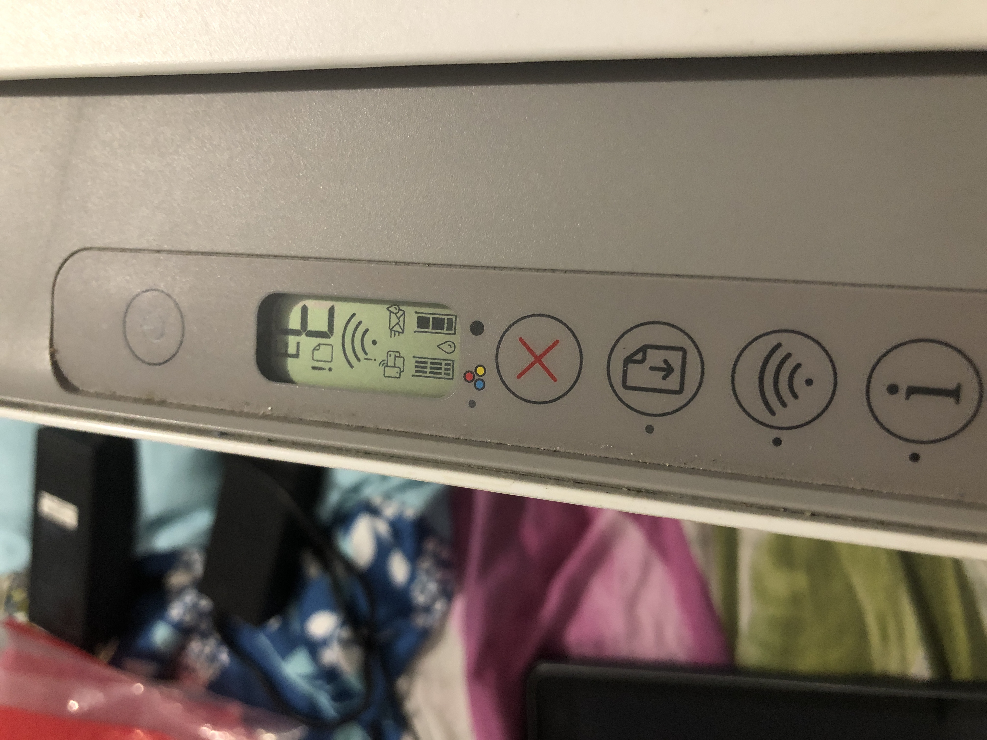 My printer has a weird error message it has all errors going... - HP ...