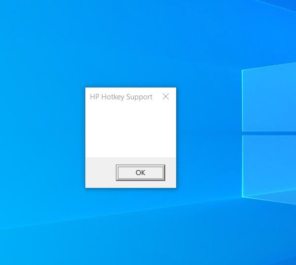 hotkey not work - HP Support Community - 8980496