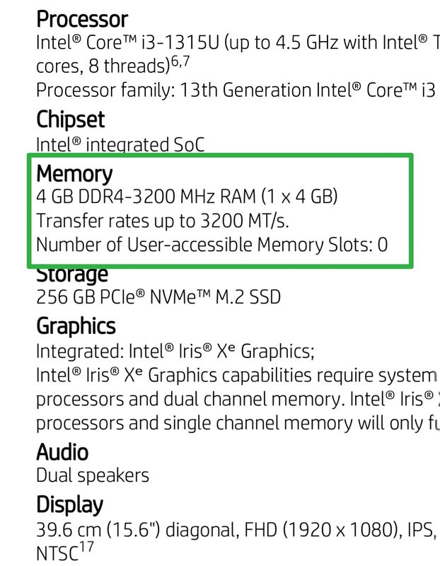 Solved: How many ram slots in HP Laptop 15-fd0021nx??(8F4T4EA) - HP ...